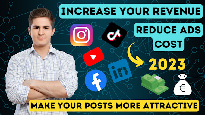 Create engaging social media post photos banners for linkedin facebook ...
