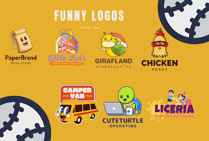 Create fun cartoon logo mascot retro in my style by Bolsfs | Fiverr