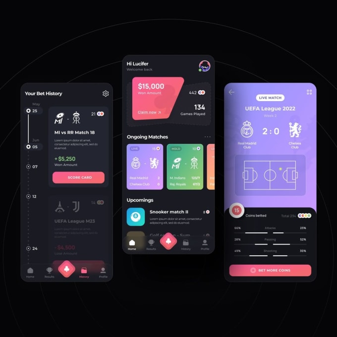 Design bespoke ui ux design for mobile app and tablet app by Ionluk ...