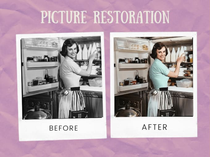 Restore your black and white photos into color by Bink_m | Fiverr