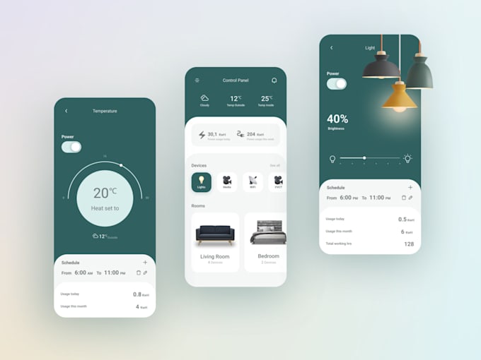 Design modern app ui and interactive prototype by Rehaun | Fiverr
