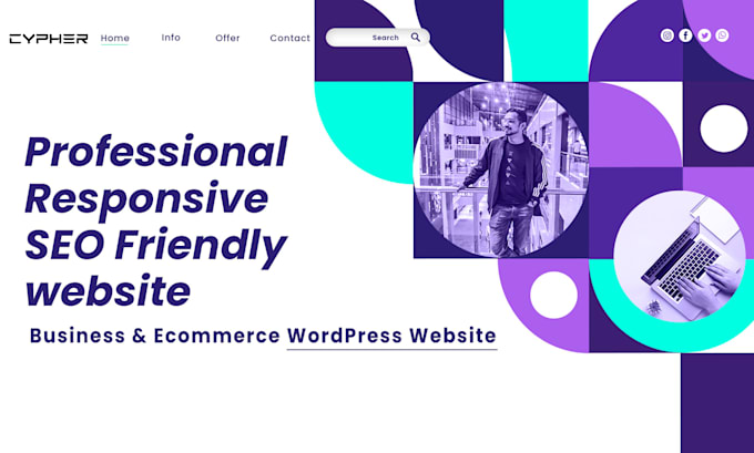 Professional and responsive wordpress website design by Sumeetdhole | Fiverr