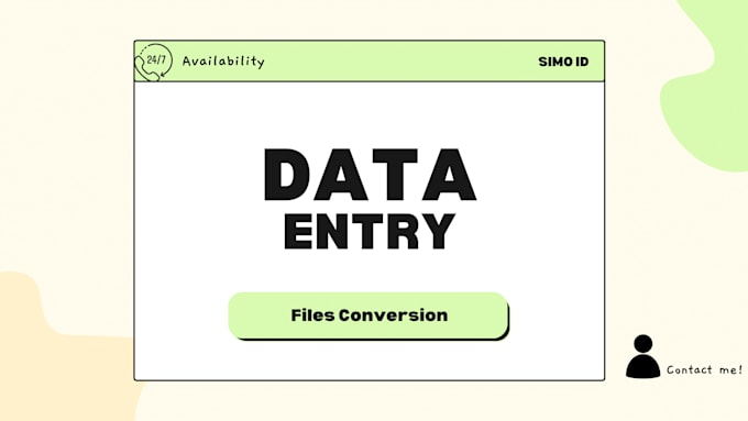 Enter data and convert files by Simoid7 | Fiverr