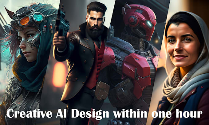 Create ai generated digital art within one hour by Artcafe1003 | Fiverr