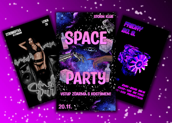 Create club party music event concert hip hop flyer poster by Janchitov ...
