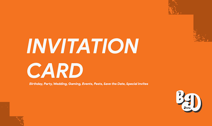 Create an animated version of your invitation card by Thebddesign | Fiverr