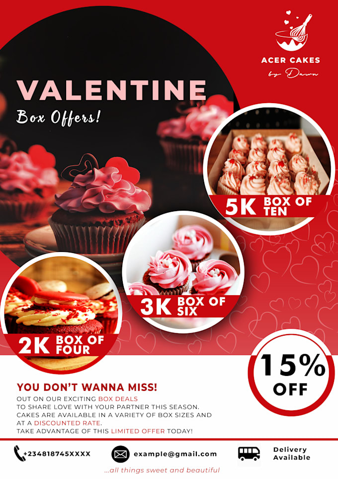 Design a valentine gift package poster for your brand or business by ...