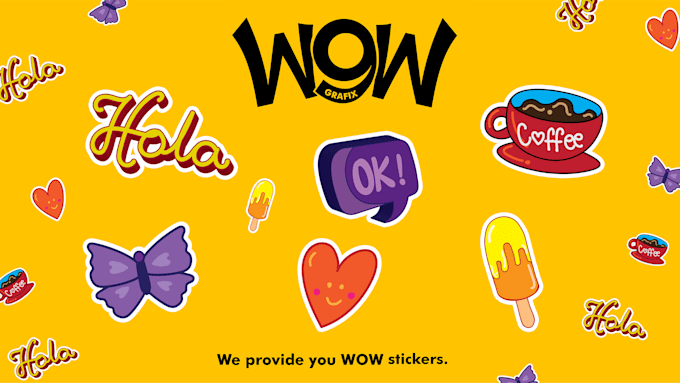Design all kind of stickers for you by Wowgrafix8 | Fiverr
