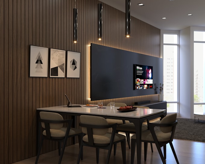 Create realistic architectural interior renders by Studioa3ph | Fiverr