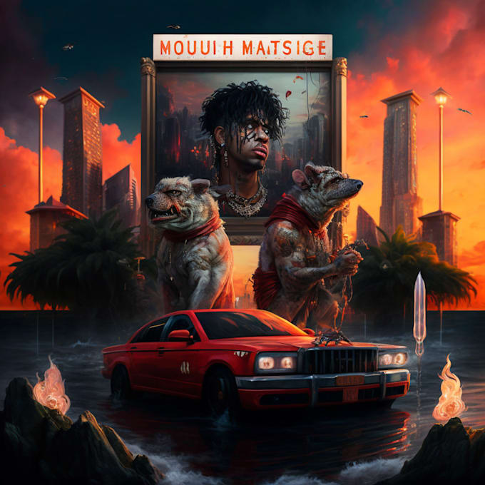 Design your album cover using ai and procreate by Ro0bbiee | Fiverr