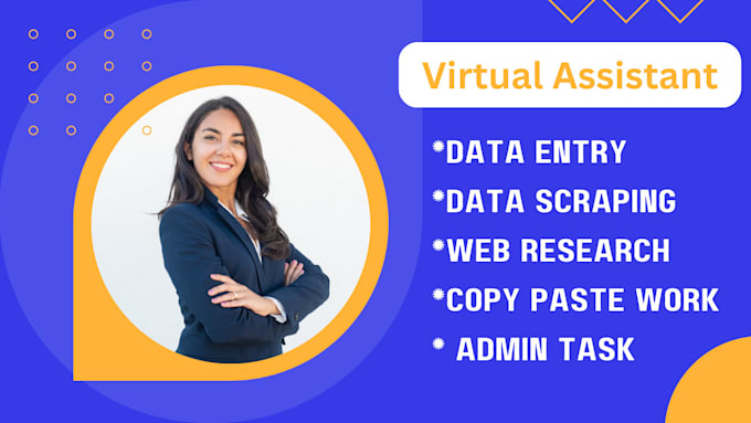 Be your virtual assistant for data entry and data research by Digitalbeena | Fiverr