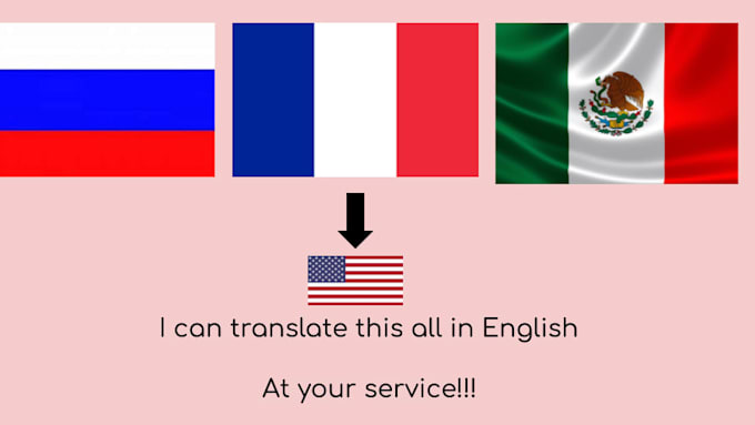 Help you translate french, russian, and spanish into english by ...