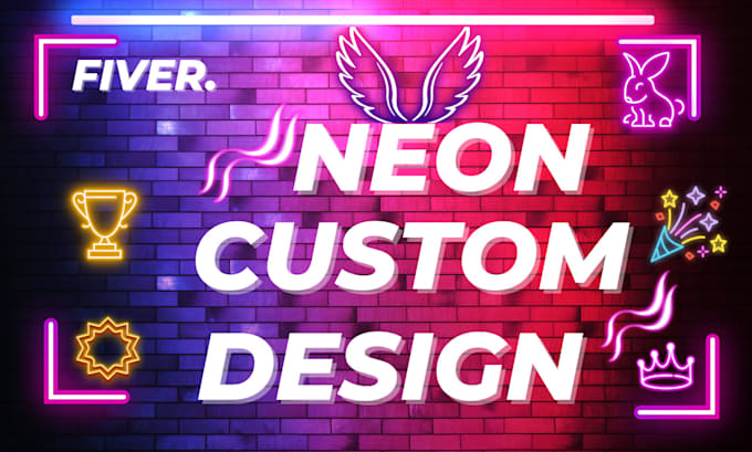 Design neon logo signs text and neon line art by Digimarket1 | Fiverr