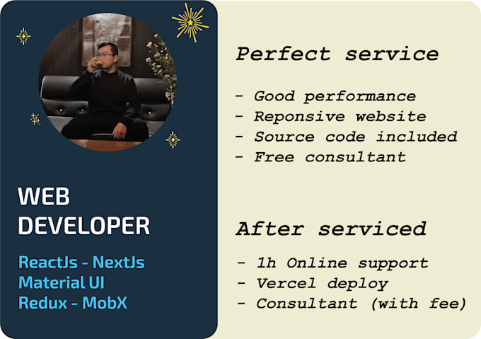 Be your react web developer by Rintran720 | Fiverr