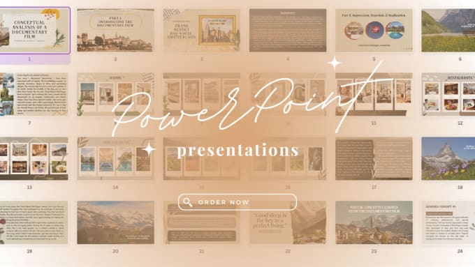 Create professional, modern, and aesthetic powerpoint presentations ...