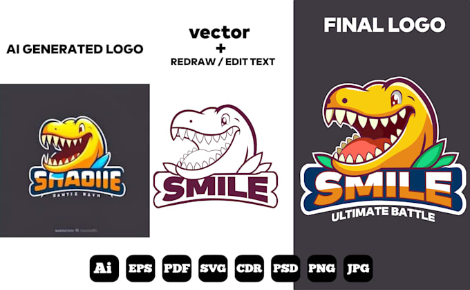 Create, redesign and redraw ai logo, images to vector by Olivvben | Fiverr