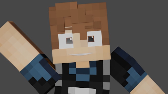 Make your minecraft character in a photo by Fishyboi32 | Fiverr