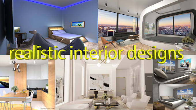 Do realistic interior design by Muramura92 | Fiverr