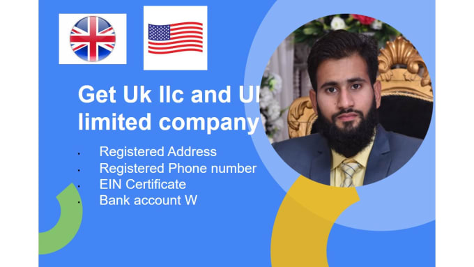 Do us llc and uk ltd company setup along ein and bank setup by ...