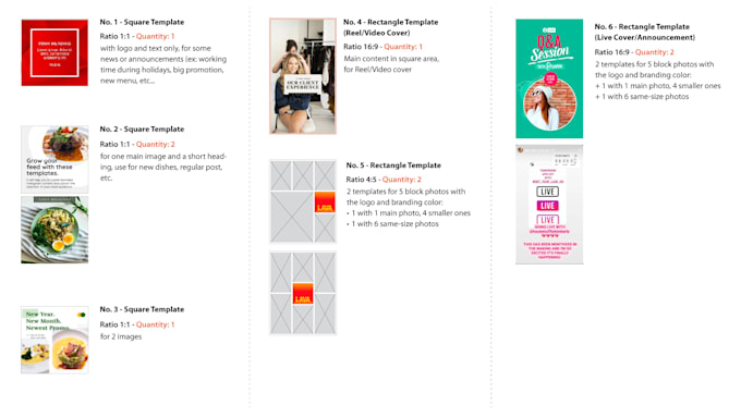 Create social post templates by Thaonham | Fiverr