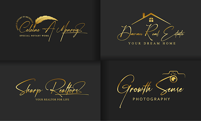 Design signature, real estate, notary, photography, script logo by Reza ...