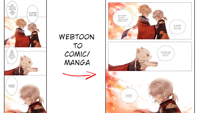 Convert webtoon to manga and comic format by Marta_eve | Fiverr