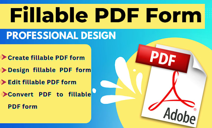 Create fillable pdf form or convert to fillable pdf form by ...