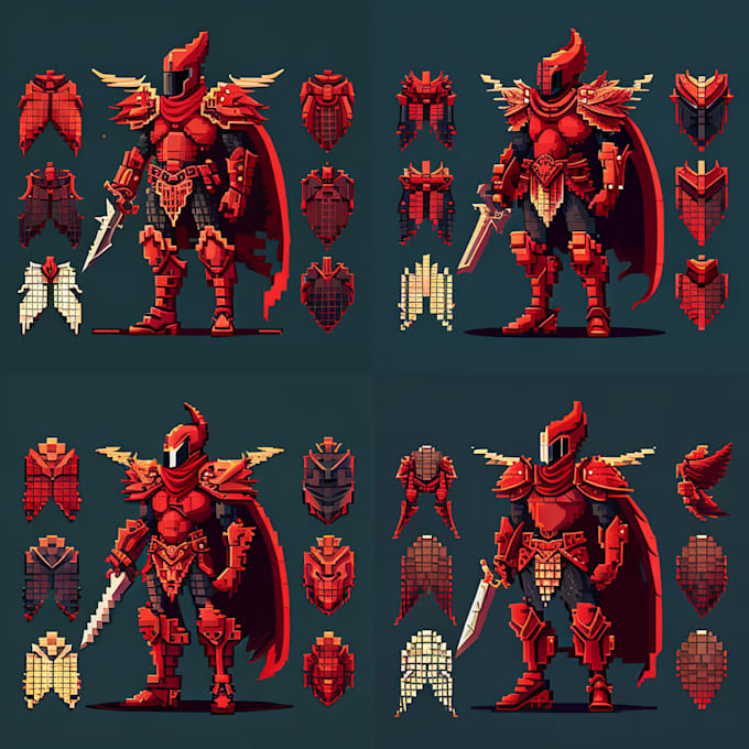 Make the initial images of monsters, swords, in your game by Iagobuenos ...