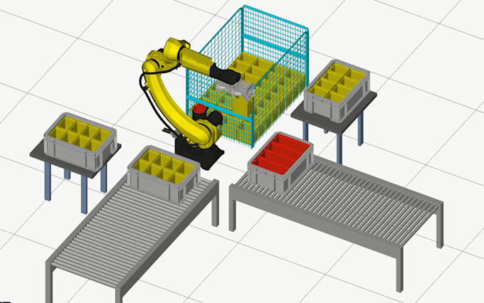 Do roboguide simulation for fanuc robot by Robsolution | Fiverr