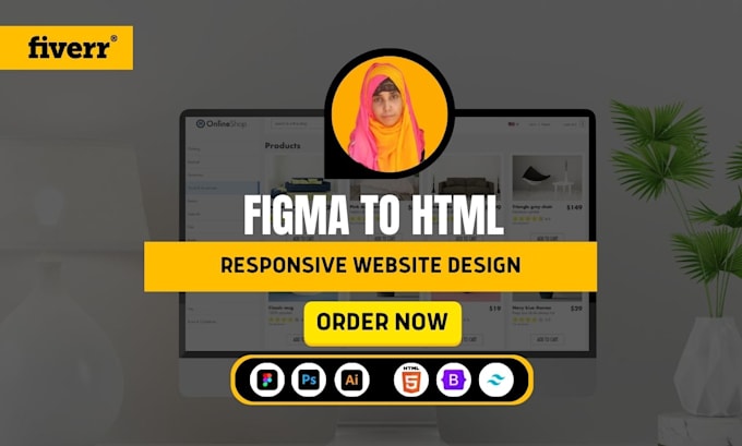 Convert psd to html, figma to html, sketch to html with bootstrap and ...