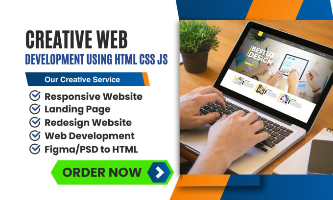 Do Professional Web Development Using Html Css And Javascript By Kashifharoon2 Fiverr