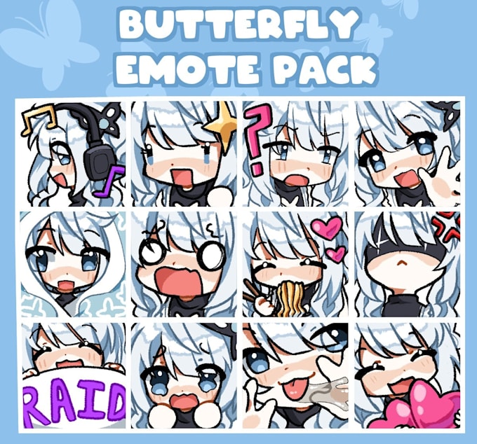 Make custom stream emotes by Mayanezumi | Fiverr