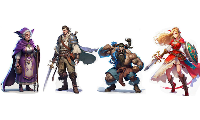 Design stunning dnd fantasy characters in a unique style by ...