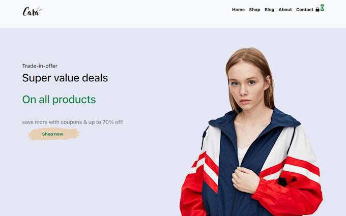 Create a responsive website using html,css,js and react js by ...
