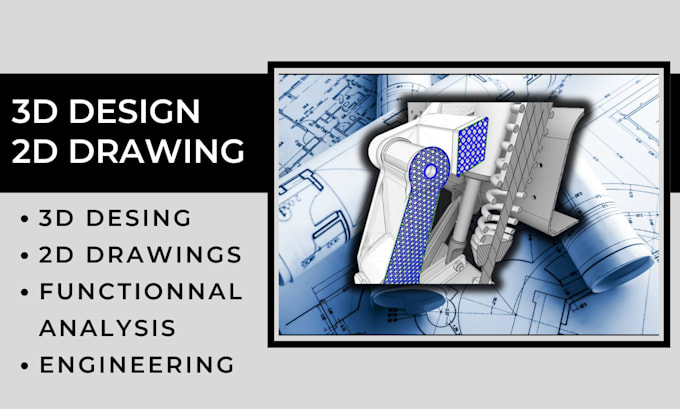 Design a part or assembly using solidworks by Yassineidm | Fiverr