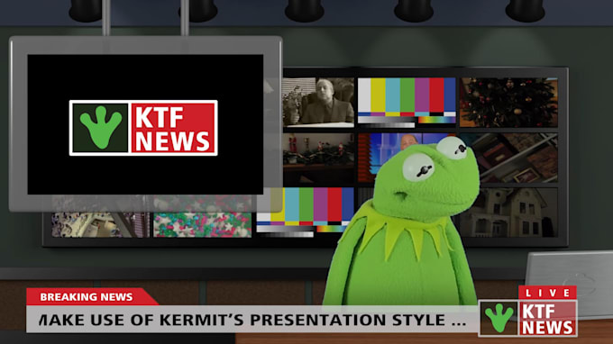 Make a kermit the frog spokesperson video or commercial by ...