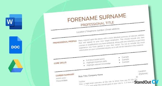 Do top notch cv writer land your dream job by Amrosama594 | Fiverr