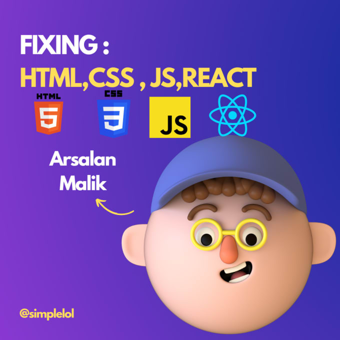 Do any html ,css , javascript ,react work in 48 hours max by Simplelol ... Do any html ,css , javascript ,react work in 48 hours max by Simplelol ...