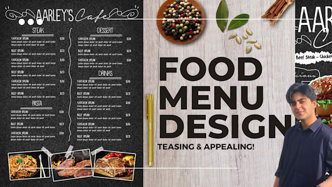 Design a stunning restaurant menu, food price list by Zfriqbal27 | Fiverr