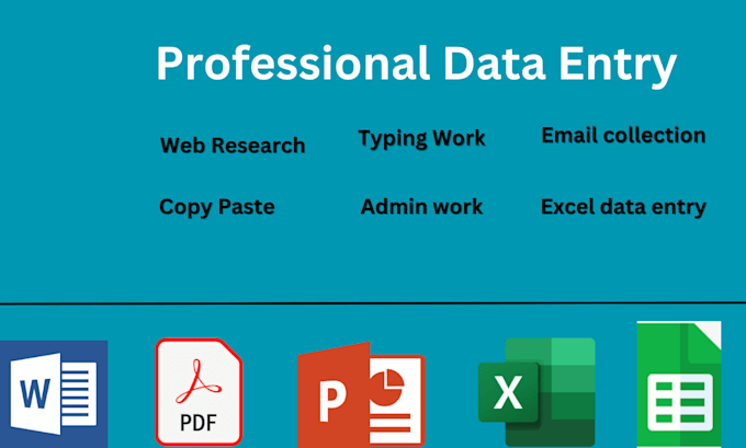 Do excel data entry, web research, copy paste, typing work and data analysis by Zunairaarif1 ...