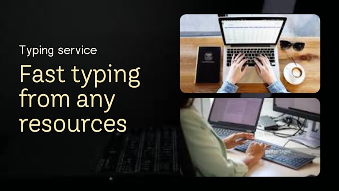 A fast copy typing job, retype any resources to word by Imranapiz | Fiverr