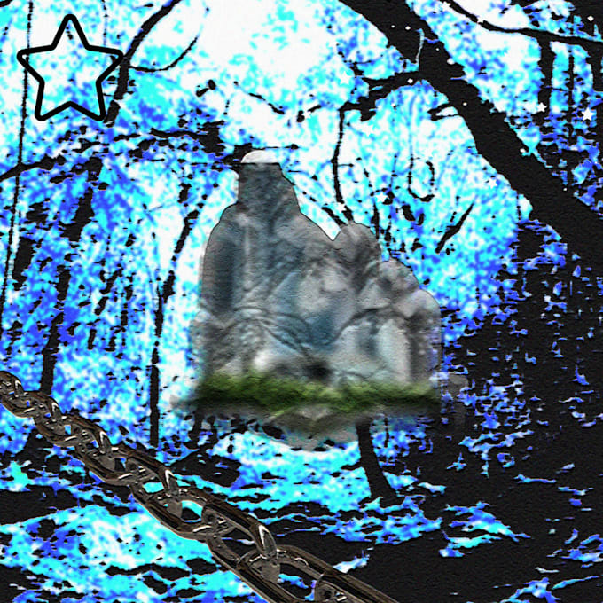 Make a custom cover art inspired in drain gang, sematary, yabujin ...