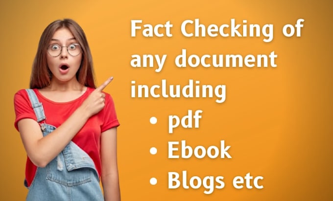 Do a fact checking of your document by Raja_khayyam | Fiverr