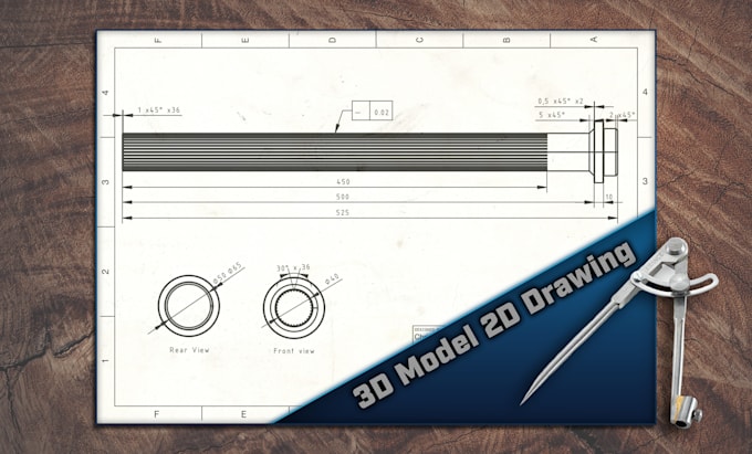 3d modeling and technical drawings by Christofferw99 | Fiverr