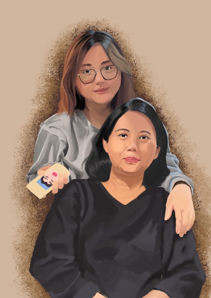 Create portrait illustration in semi realist style by Emmanuelheazler ...