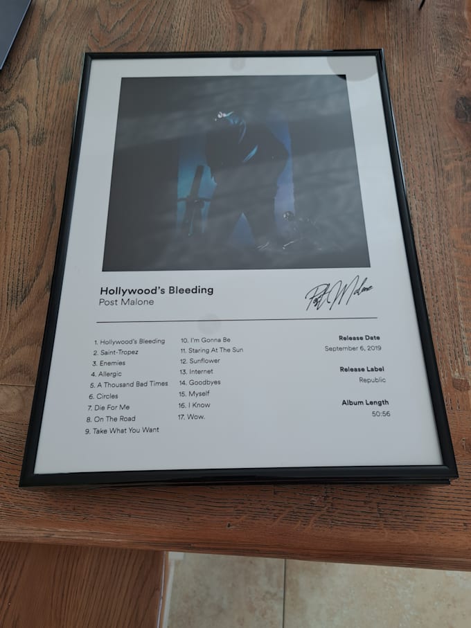 Design album covers which include song names and release date ect by ...