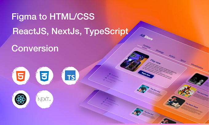 Convert Figma To Reactjs Typescript Or Nextjs Website By Juliee16th