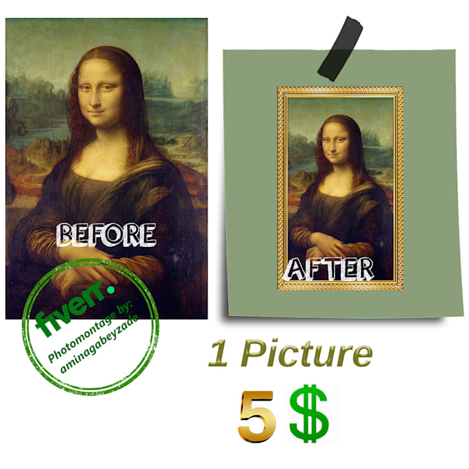 The most beautiful photo montage by Aminagabeyzade | Fiverr