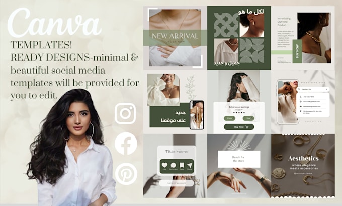 Provide you with beautiful canva template designs by Letscomma | Fiverr