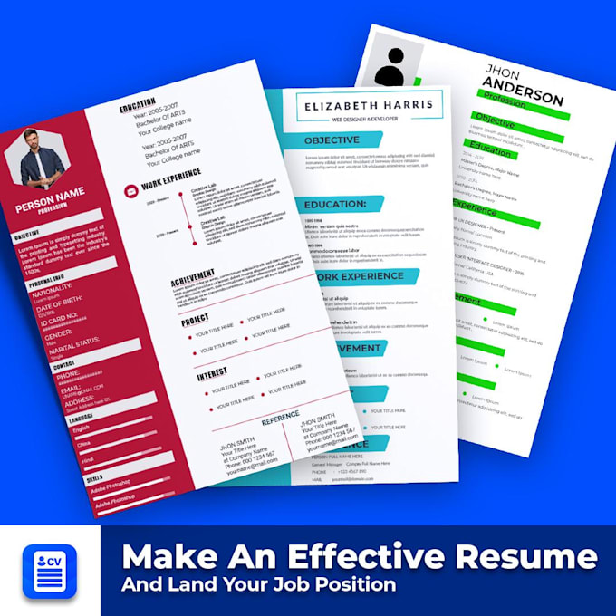 Make your cv look professional by Benjaminbaldogo | Fiverr